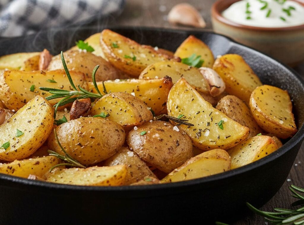 Recette potatoes maison au four : croustillantes et savoureuses